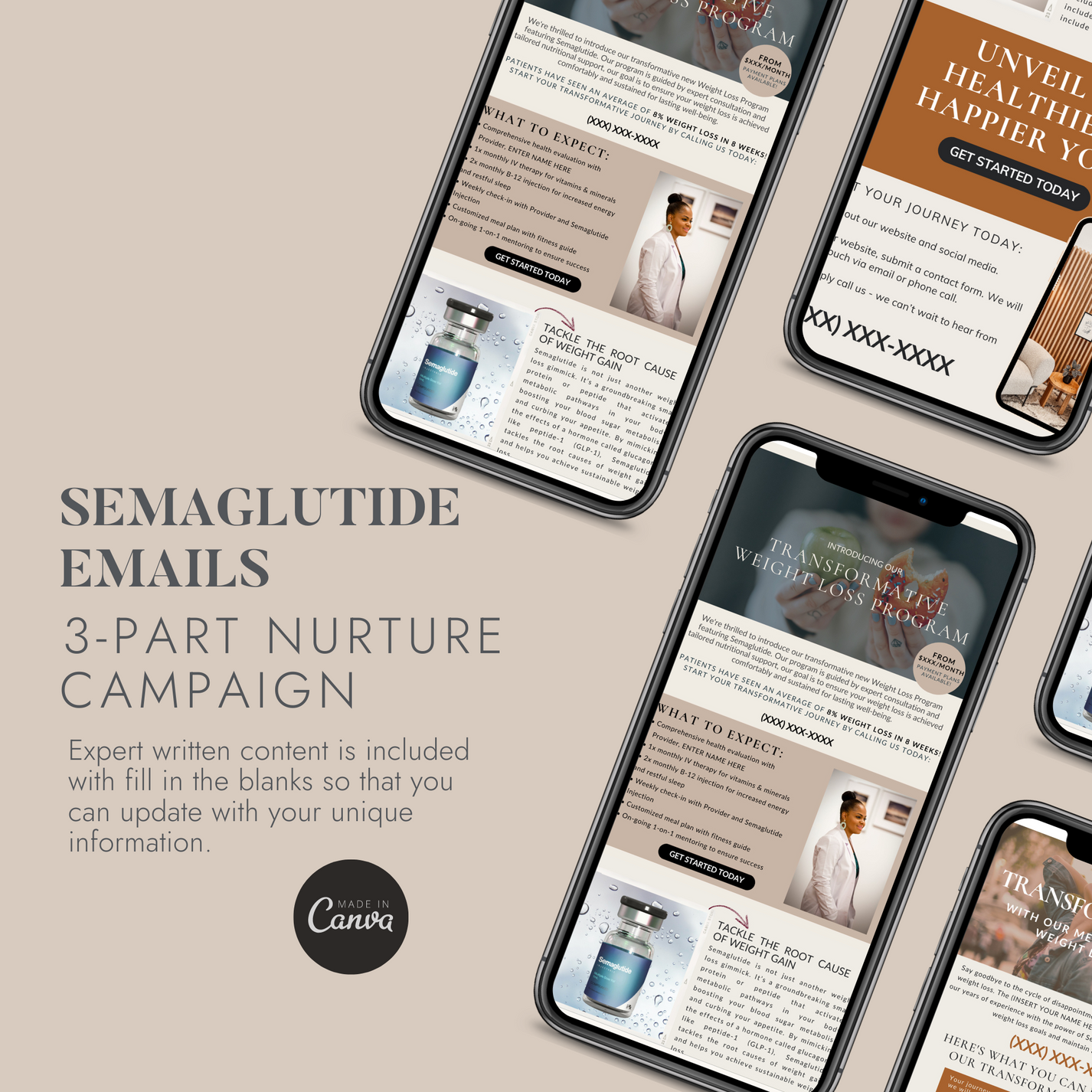Semaglutide Email Marketing Campaign | MedSpa Marketing Shop