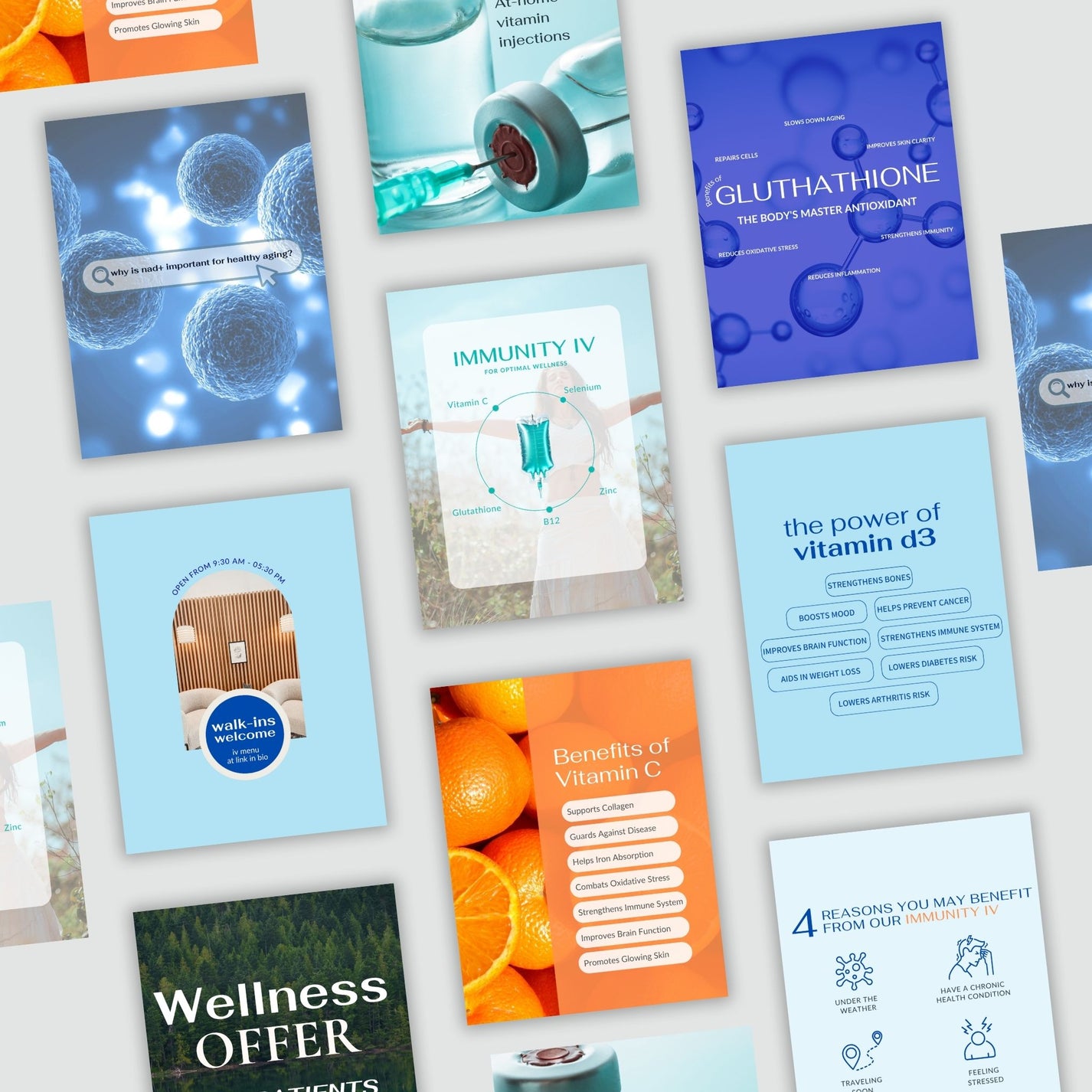 IV Hydration Templates For Social Media – MedSpa Marketing Shop