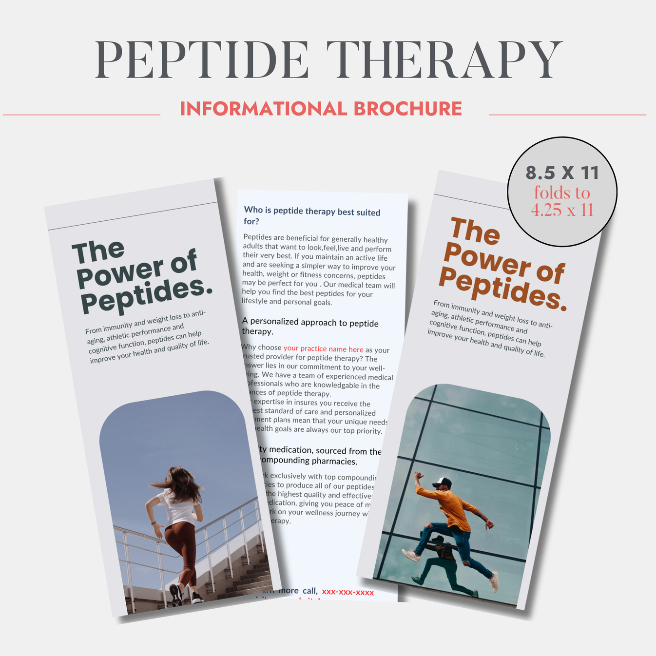 Peptide Therapy Marketing Brochure | MedSpa Marketing Shop