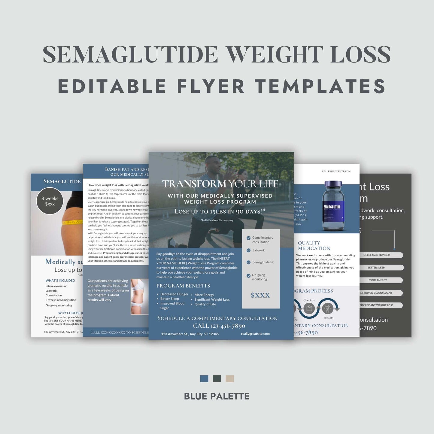 Semaglutide Weight Loss Brochure | MedSpa Marketing Shop