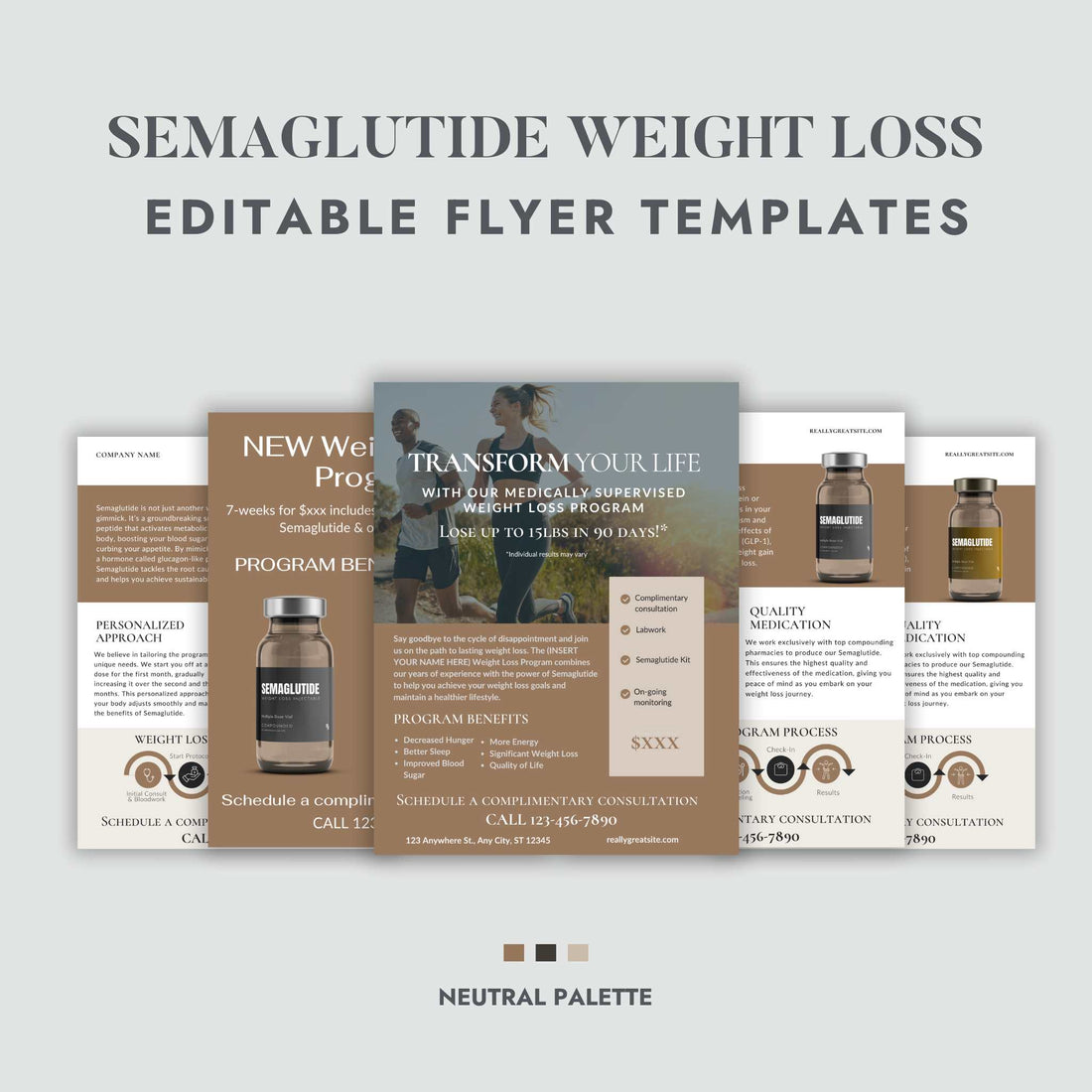 Semaglutide Weight Loss Brochure | MedSpa Marketing Shop