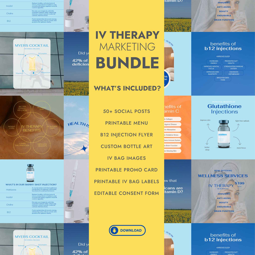 IV Therapy Marketing Templates | MedSpa Marketing Shop