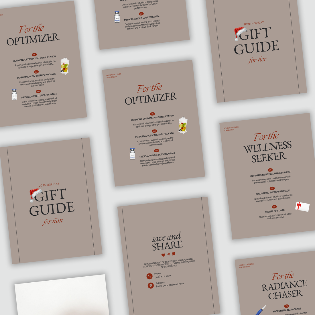 Medspa Holiday Promo Template Bundle | MedSpa Marketing Shop