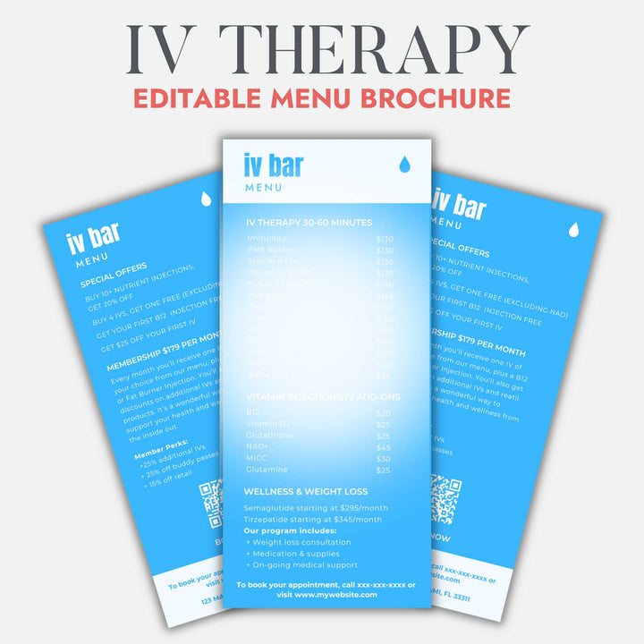 IV Therapy Marketing Templates | MedSpa Marketing Shop