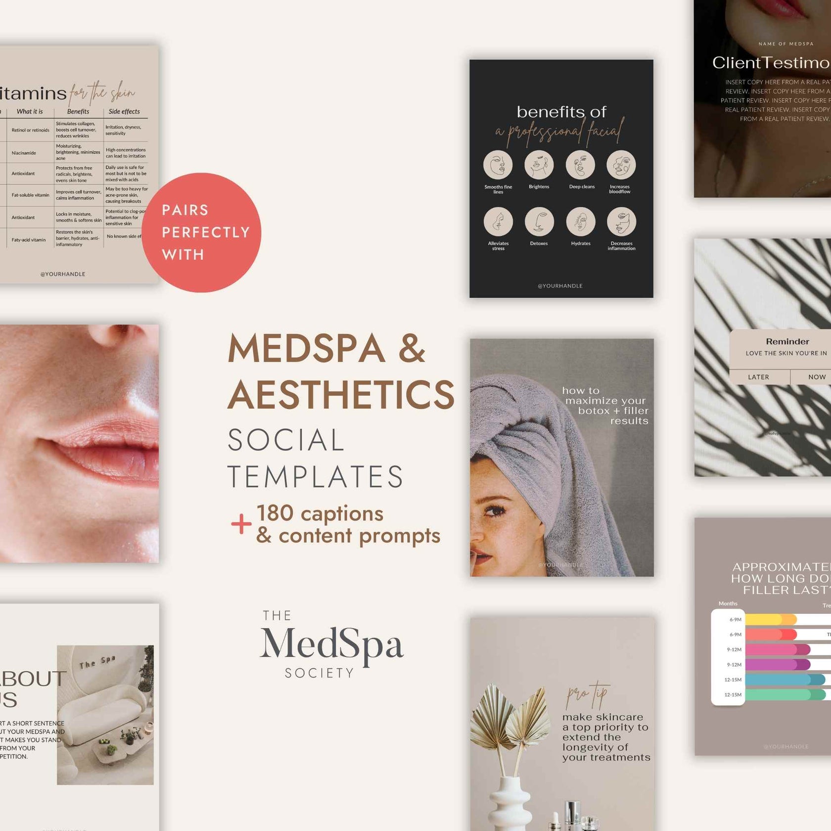 Medspa Menu & Brochure Template | MedSpa Marketing Shop