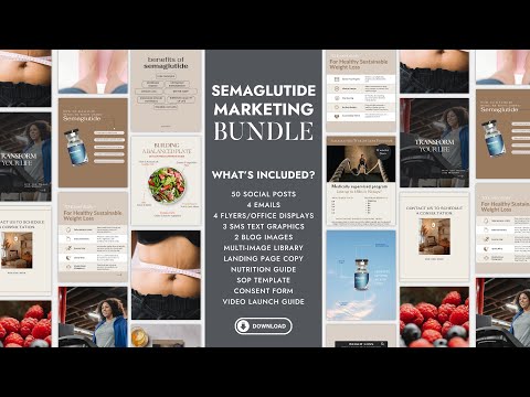 Semaglutide Marketing Campaign Bundle | MedSpa Marketing Shop