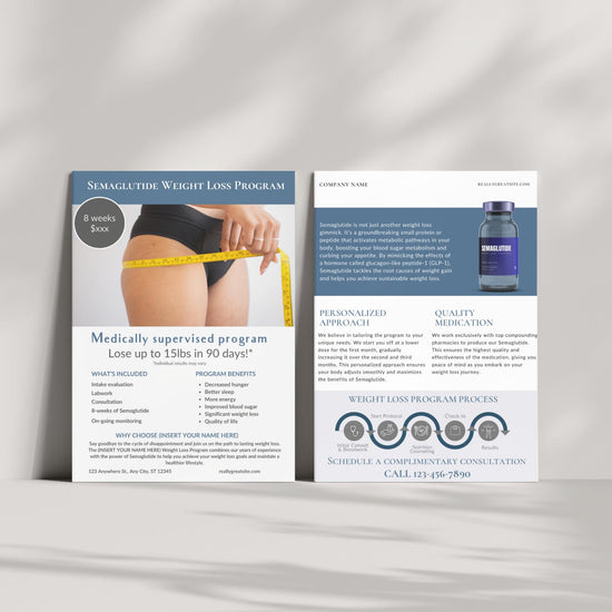 Semaglutide Weight Loss Brochure | MedSpa Marketing Shop
